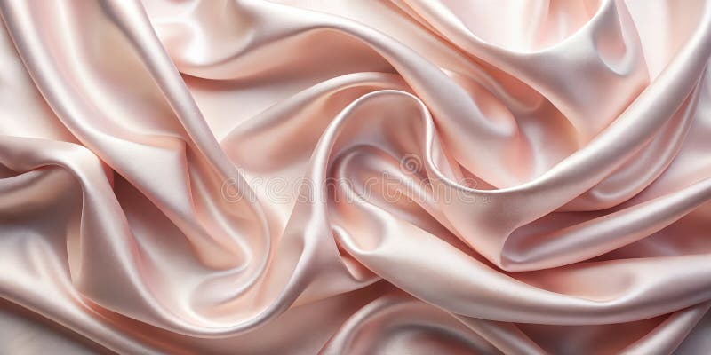 Elegant Draped Blush Pink Silk Fabric Texture Smooth, Luxurious, and ...
