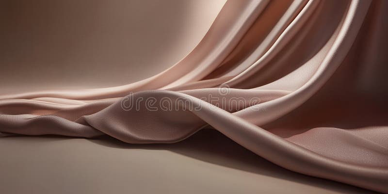 Elegant Draped Rose Gold Silk Fabric Texture Background Stock ...