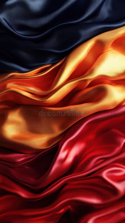 Elegant Draped Satin Fabric in Rich Colors, a Luxurious Texture and ...