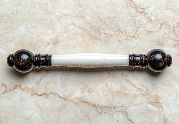 Elegant Drawer Pull on a Marble Surface. Stock Illustration ...
