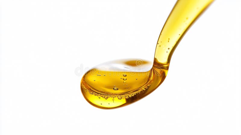 Elegant Drop of Olive Oil or Oily Cosmetic Liquid Dripping Image Stock ...
