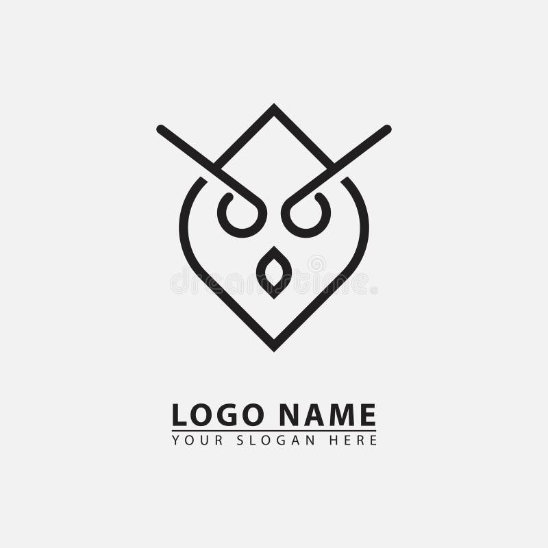 Elegant Eagle Outline Style Logo Icon Stock Vector - Illustration of ...