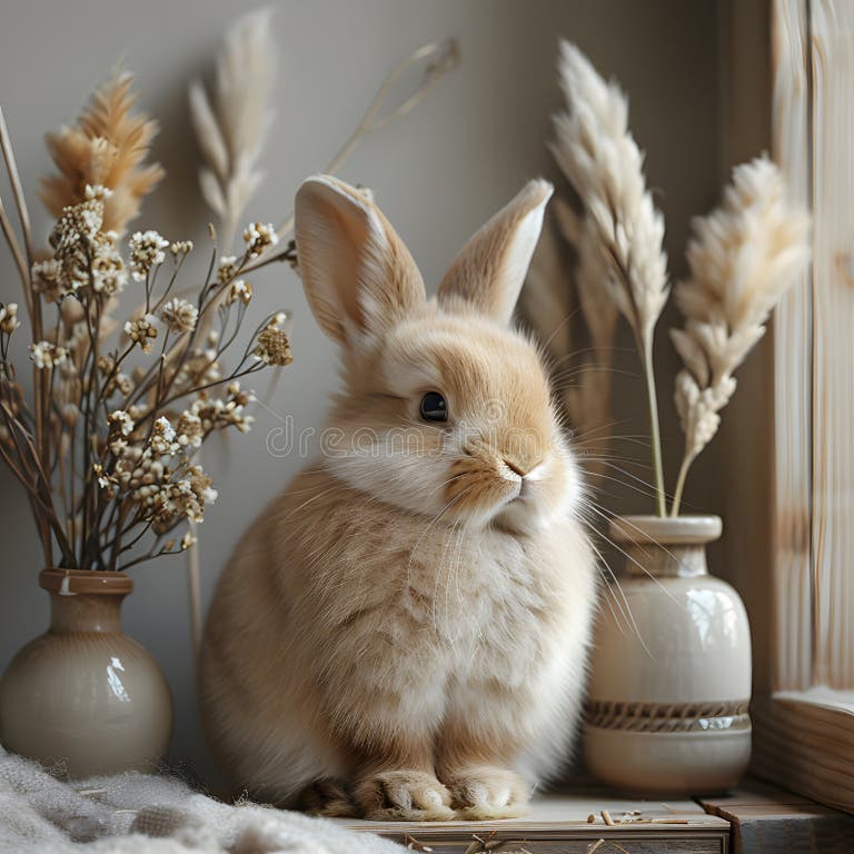 Elegant Easter Bunny Silhouette for Design Inspiration Stock ...