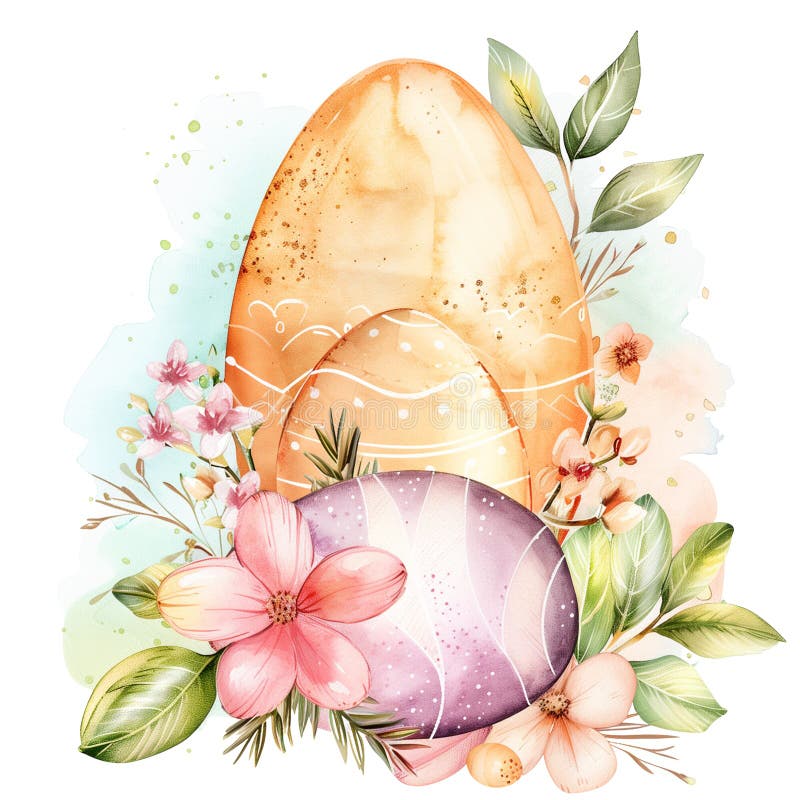 Elegant Easter Eggs with Floral Decorations for a Festive Spring ...