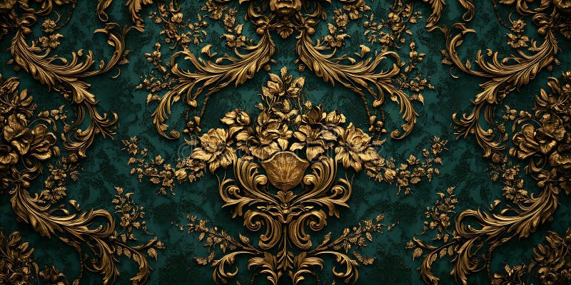 Elegant Emerald and Gold Texture a Luxurious Background Image Stock ...