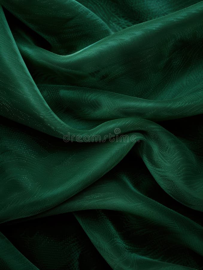 Elegant Emerald Green Fabric Texture Stock Illustration - Illustration ...