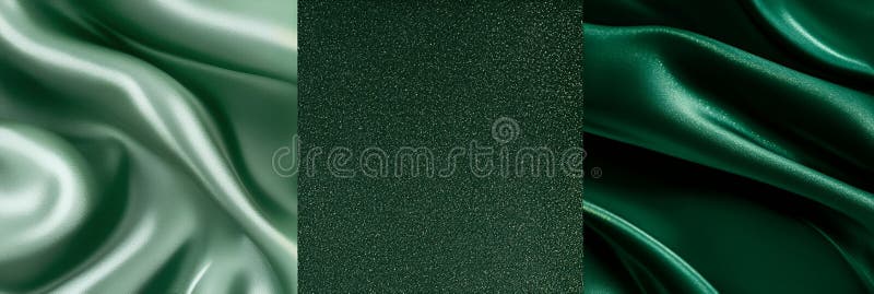 Elegant Emerald Green Silk Satin Fabric Textures Background Stock ...