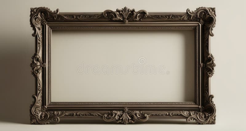 Elegant Empty Frame, Ready for a Masterpiece Stock Illustration ...