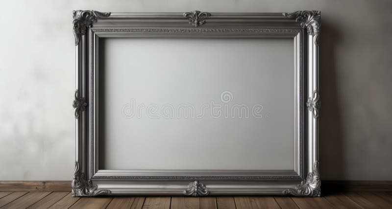 Elegant, Empty Frame, Ready for Your Masterpiece Stock Illustration ...