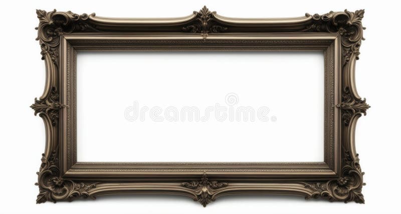 Elegant Empty Picture Frame, Ready for Your Masterpiece Stock ...