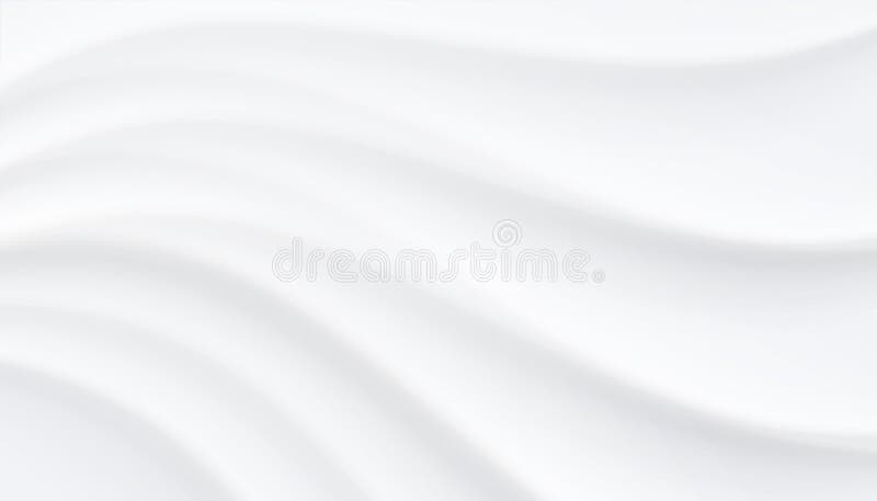 Elegant Empty Wavy Layer White Banner in Neumorphic Style Stock Vector ...