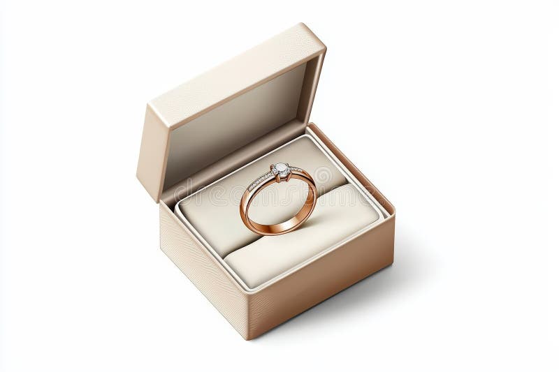Elegant Engagement Ring in a Luxurious Box Symbolizing Love and ...