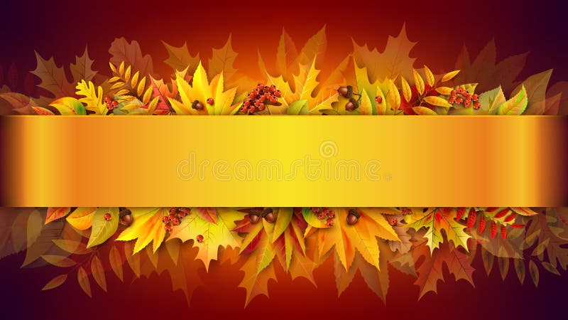Elegant Fall Banner with Space for Text. Ideal for Any Brochures ...