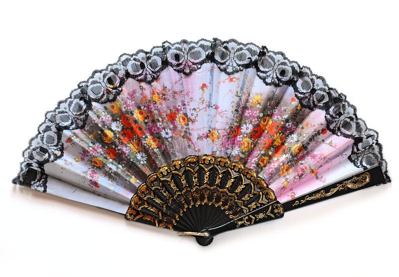 Black Lace Fan stock image. Image of elite, black, fashioned - 7623287