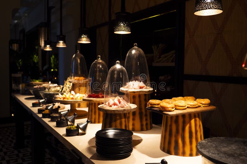 An Elegant Feast: a Delicate Buffet Experience Stock Photo - Image of ...
