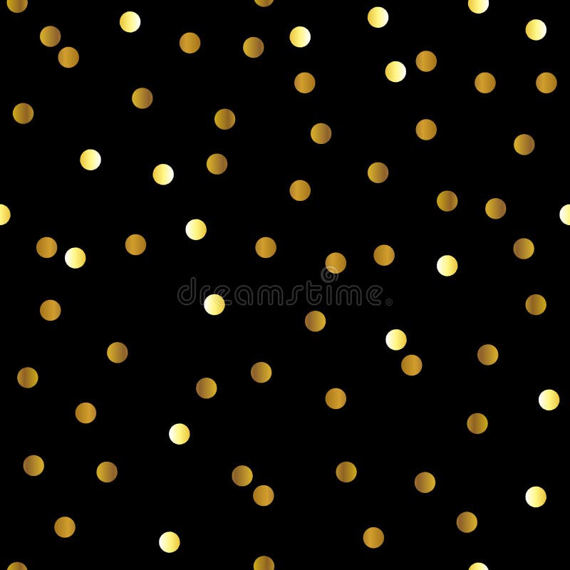 Elegant Festive Gold Dot Pattern Design Background Stock Vector ...