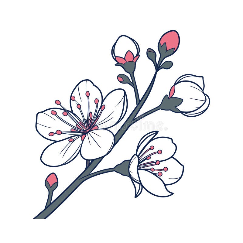 Elegant Flax Flower Graphic Design Stock Photo - Illustration of ...