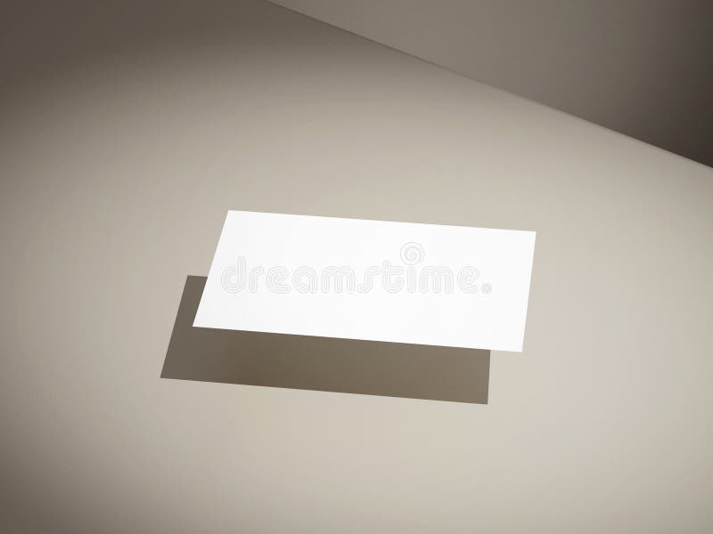 Elegant Floating Business Card Logo Mockup Presentation Stock ...