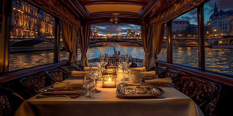 Elegant Floating Dinner Party on a Riverboat with Scenic Views for an ...
