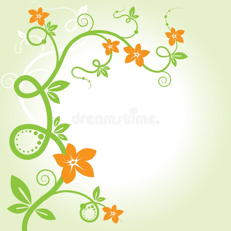 Elegant floral background. stock vector. Illustration of paper - 8092876