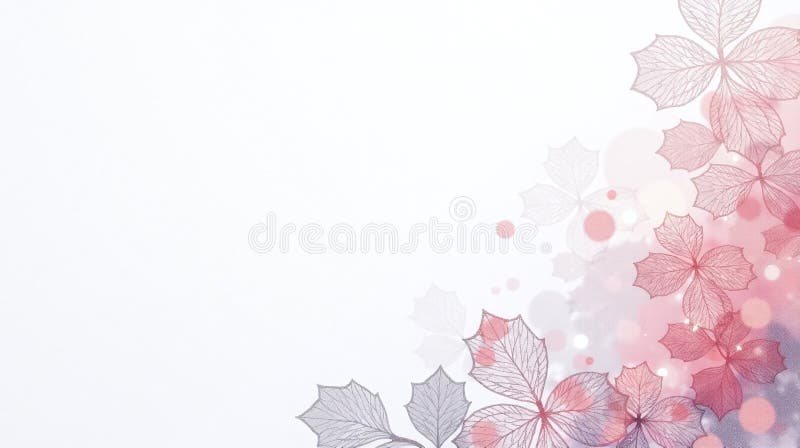 Elegant Floral Design on a Soft, Translucent Background Stock ...