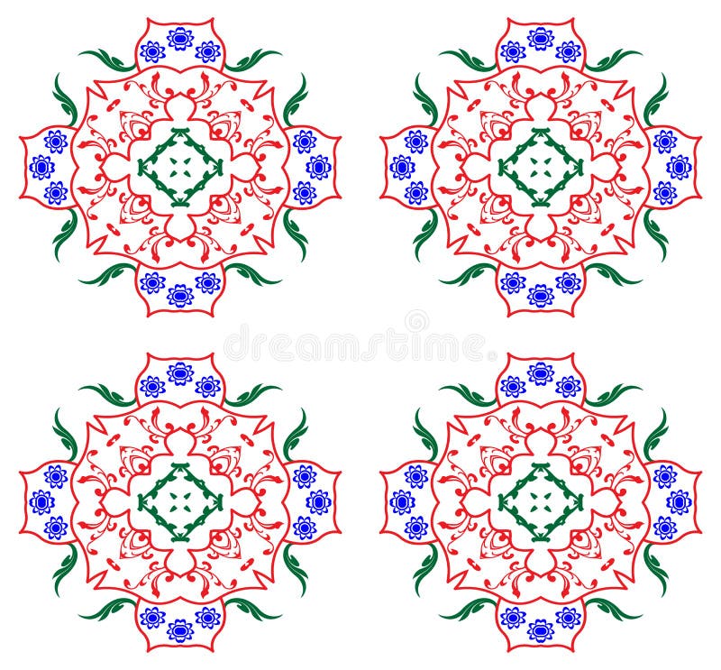 7 Abstract Nice Lace Pattern Design Stock Vector - Illustration of ...