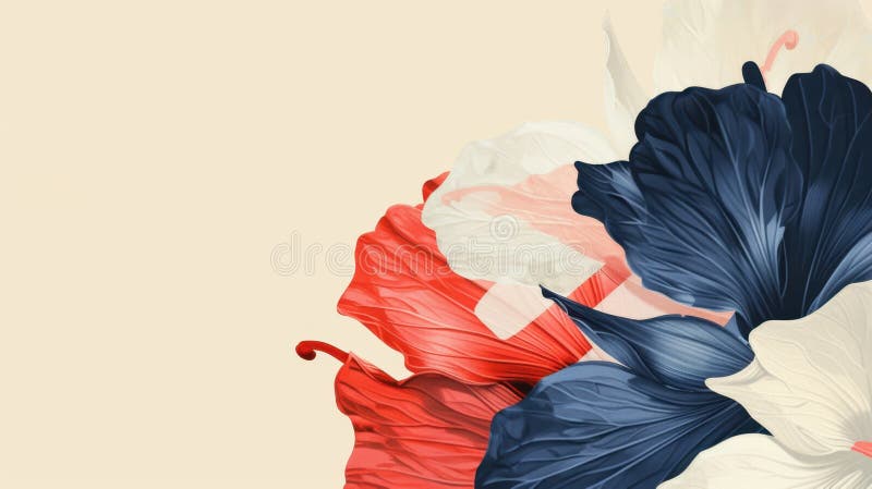 Elegant Floral Illustration on Soft Beige Background for Modern Design ...