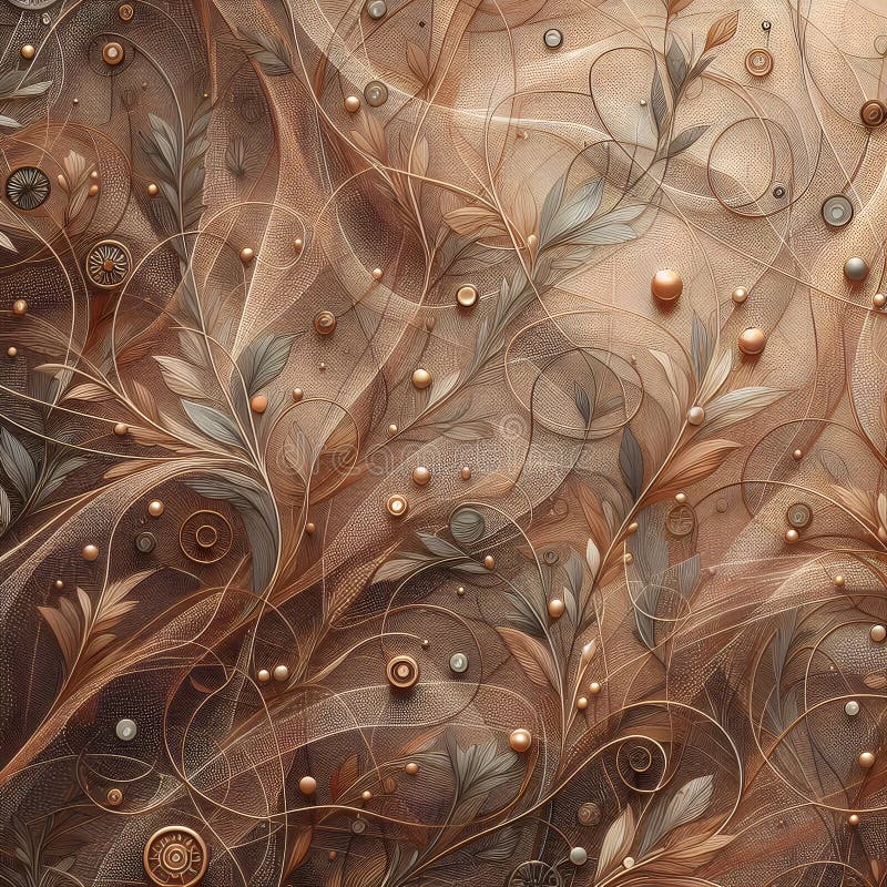 Elegant Floral Pattern Decorating Translucent Fabric with Beads and ...