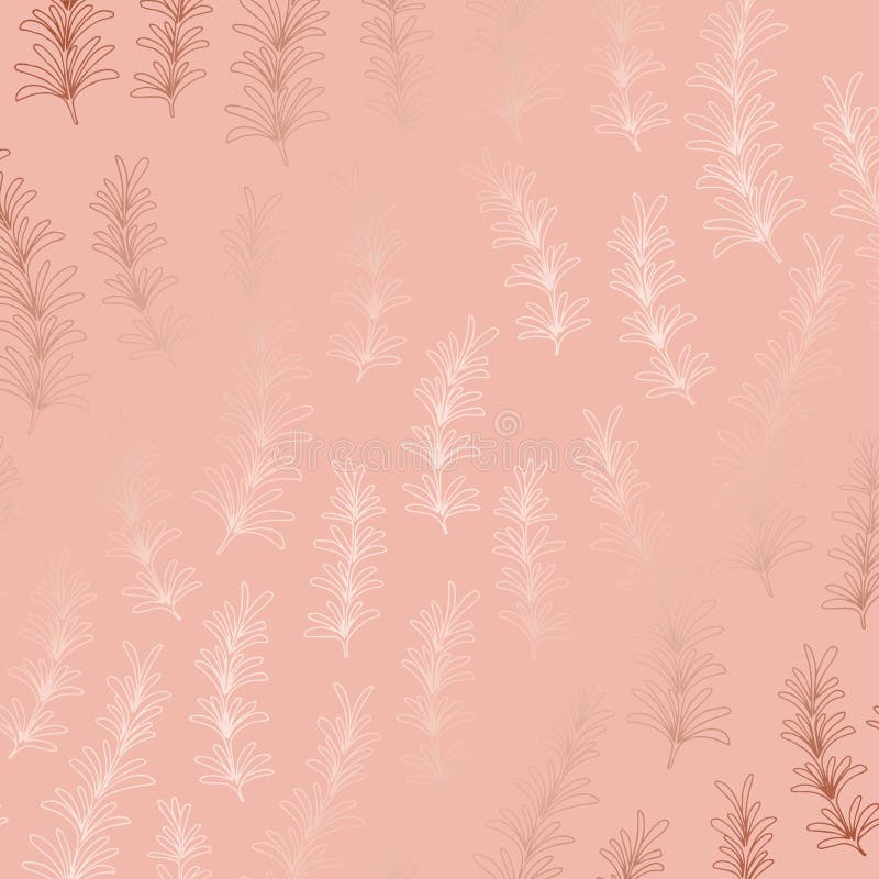 Elegant Floral Pattern. Rose Gold Stock Vector - Illustration of ...