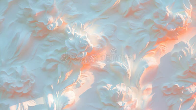 Elegant Floral Wall Molding Texture for Interior Design and Decor Stock ...