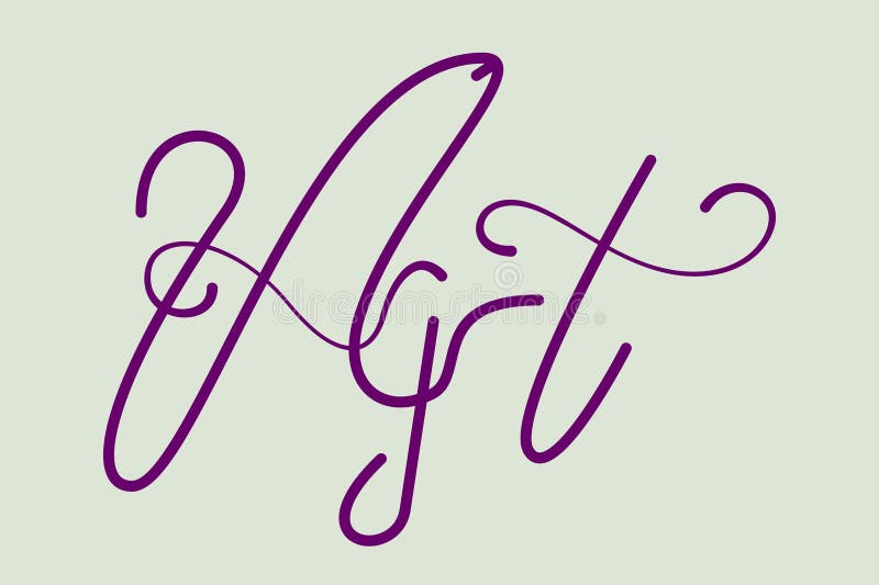 Elegant Flourish Script Typography with Decorative Swashes and Smooth ...