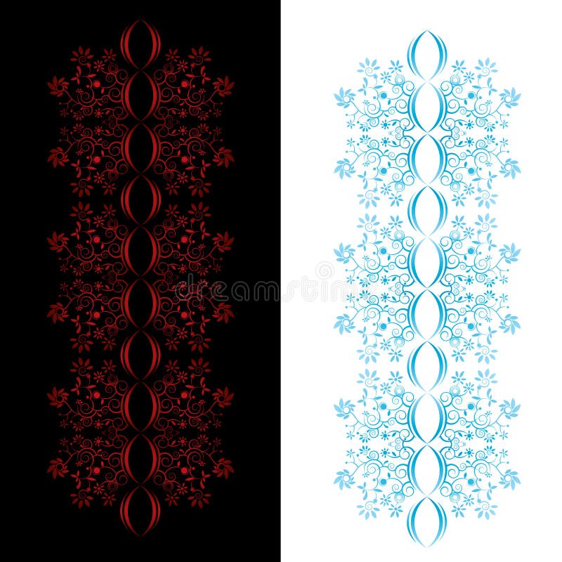 Elegant Flower Chain Vector Stock Illustration - Illustration of shiny ...