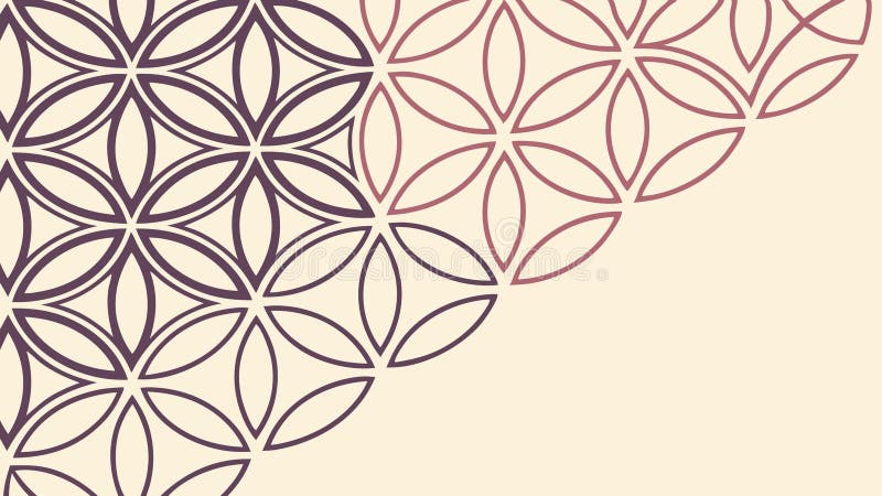 Elegant Flower of Life Corner Design - Sacred Geometry Element, Vector ...
