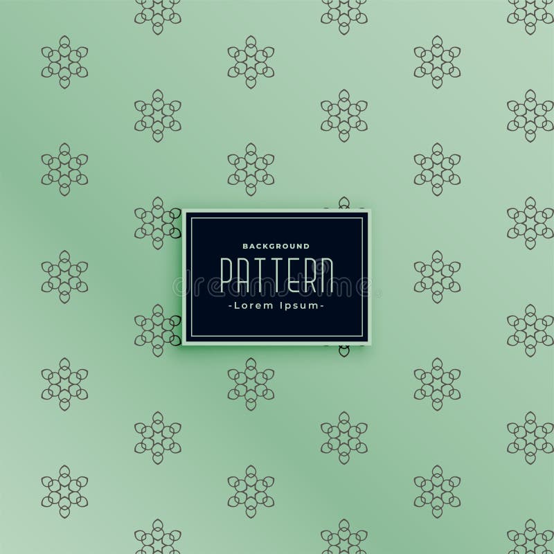 Elegant Flower Style Vintage Pattern Stock Vector - Illustration of ...