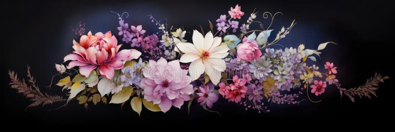 Elegant Flowers in Full Bloom, Adding a Pop of Color To Any Design ...