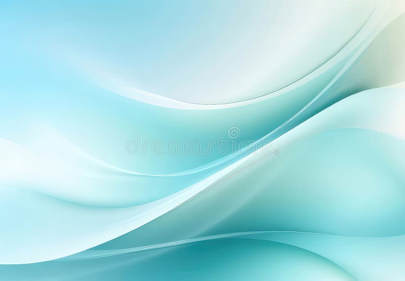 Elegant Flowing Gradient: Artistic Blue Background in Light Teal ...