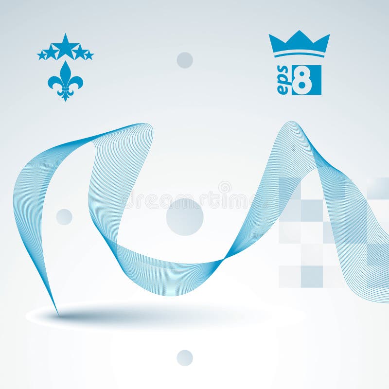 Elegant Flowing Lines Vector Background, Royal Design, Eps8. Rom Stock ...