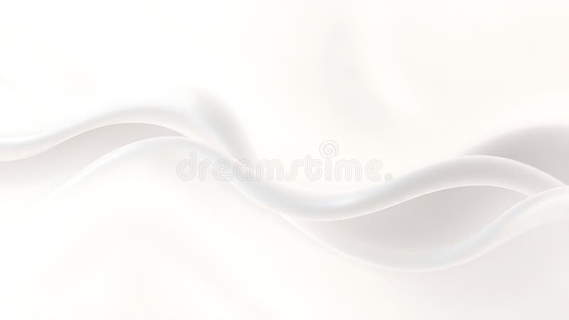Elegant Flowing White Waves with Subtle Creamy Undulations Creating a ...