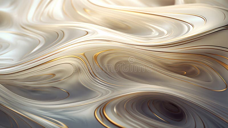 Elegant Fluid Dynamics: Graceful Merging of Liquid Elements Stock ...
