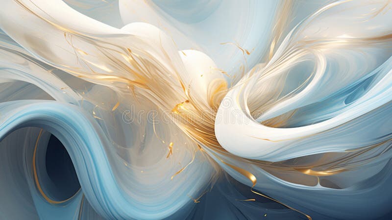Elegant Fluid Dynamics: Graceful Merging of Liquid Elements Stock ...