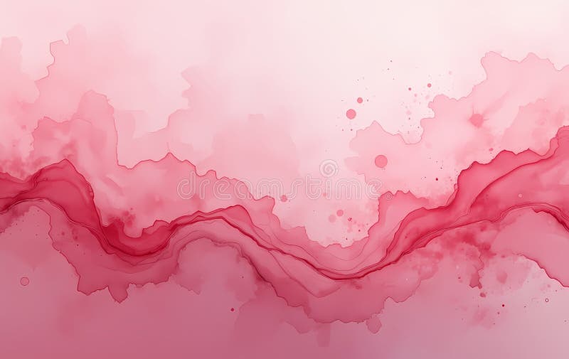 Elegant Fluid Ink Texture with Soft Pink and Red Watercolor Gradient ...