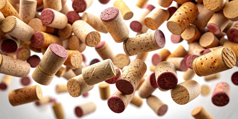 Elegant Flying Wine Corks a Stunning Abstract Background for Design ...