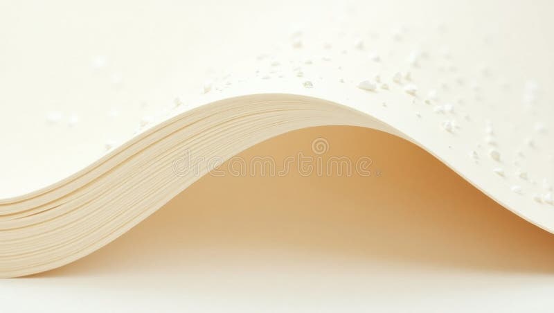 Elegant Folded Paper Layers with Soft Light and Minimal Texture Stock ...