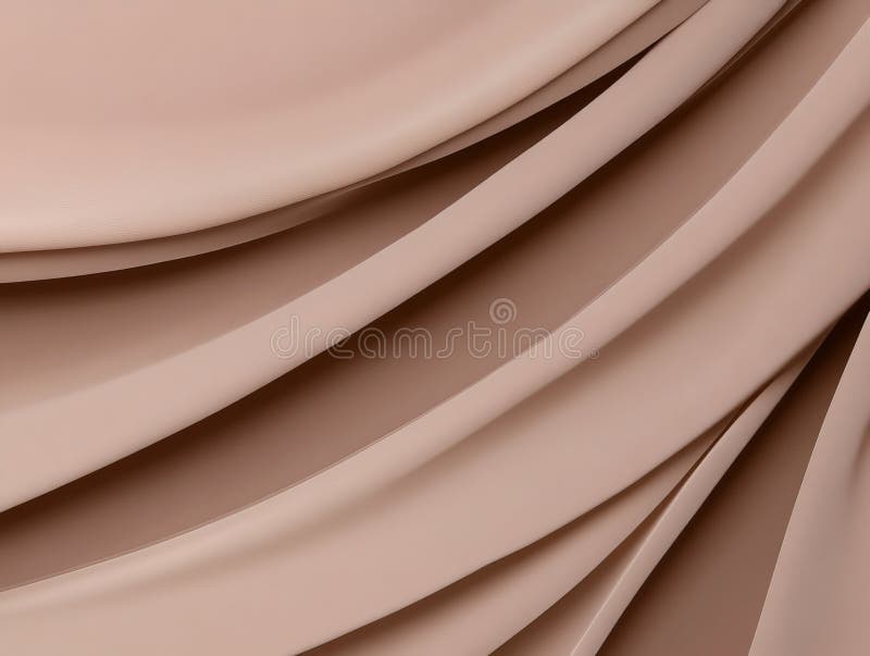 Elegant Folds of Fabric in Pantone Mocha Mousse PMS 17-1230, Creating a ...