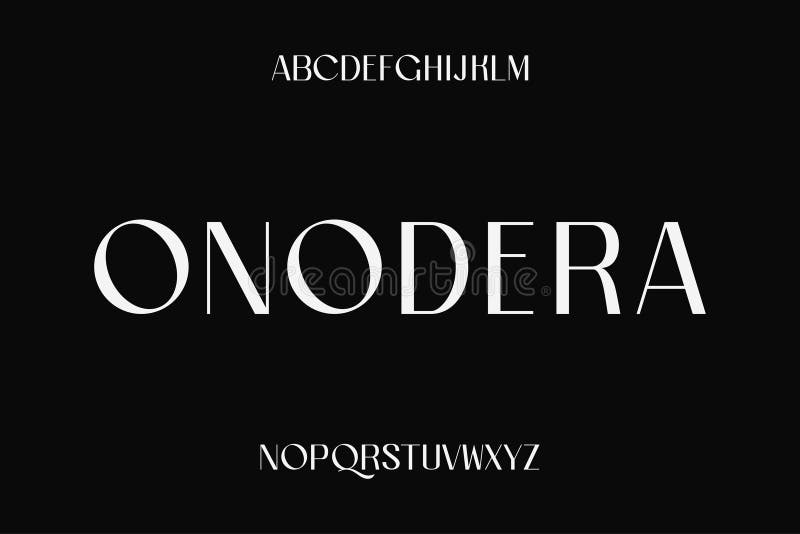 Elegant Alphabet Font Vector Design Stock Vector - Illustration of ...