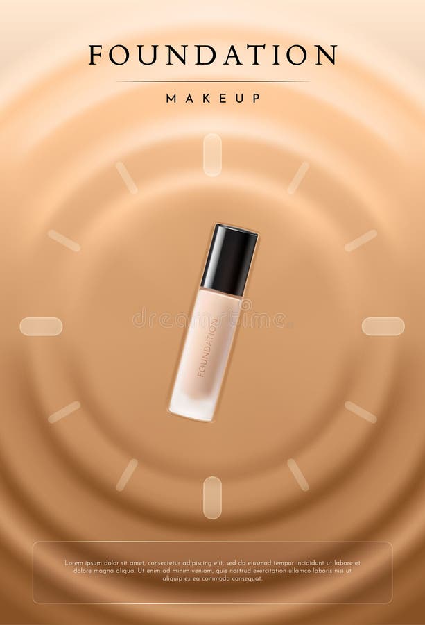 Foundation Makeup Product on Liquid Foundation Background Poster ...