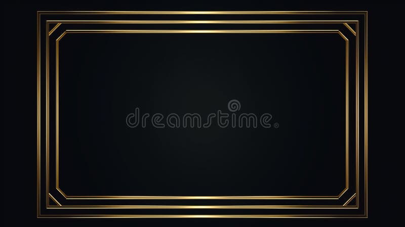 Elegant Frame Animation with Centered Rectangular Empty Space Stock ...