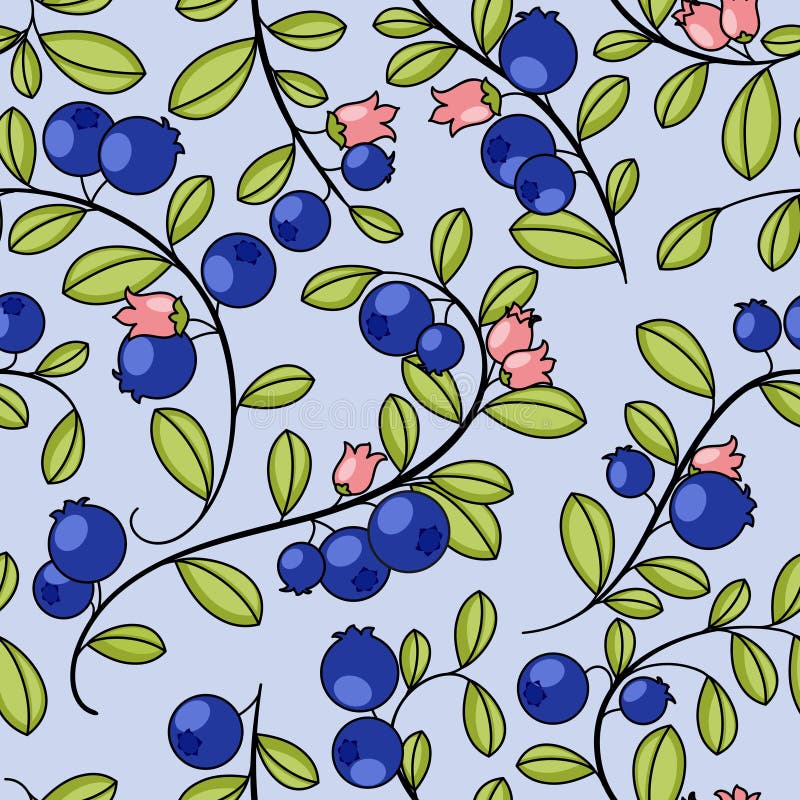 Elegant Frame with Blueberries. Stock Vector - Illustration of card ...