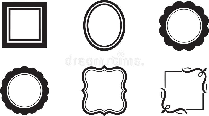 Frame Border Silhouette Vector Set Stock Illustrations – 53,933 Frame ...