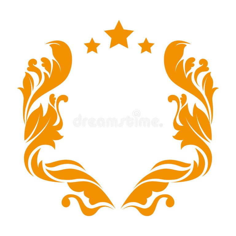 Elegant Frame Decorative Icon Stock Illustration - Illustration of ...